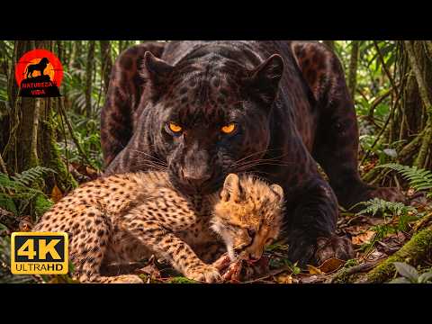 PANTERA NEGRA | As Caçadas Mais Brutais nas Sombras #animaisselvagens | Natureza Vida