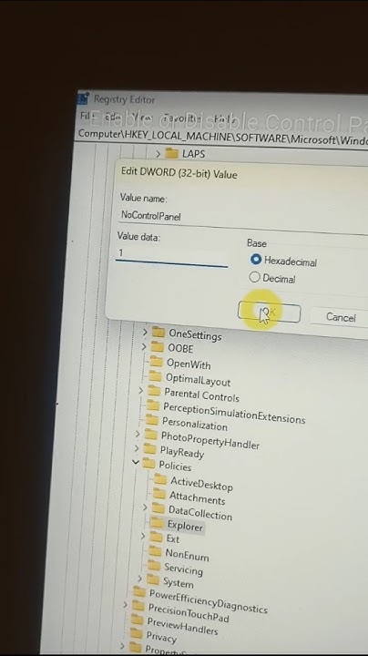 Enable or Disable Control Panel and Windows Settings App - YouTube