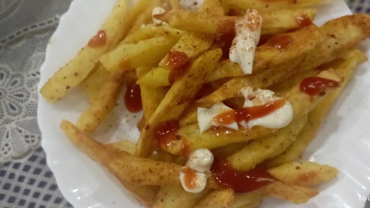 Street style French Fries with Homemade Fries Masala | Potato Finger ...