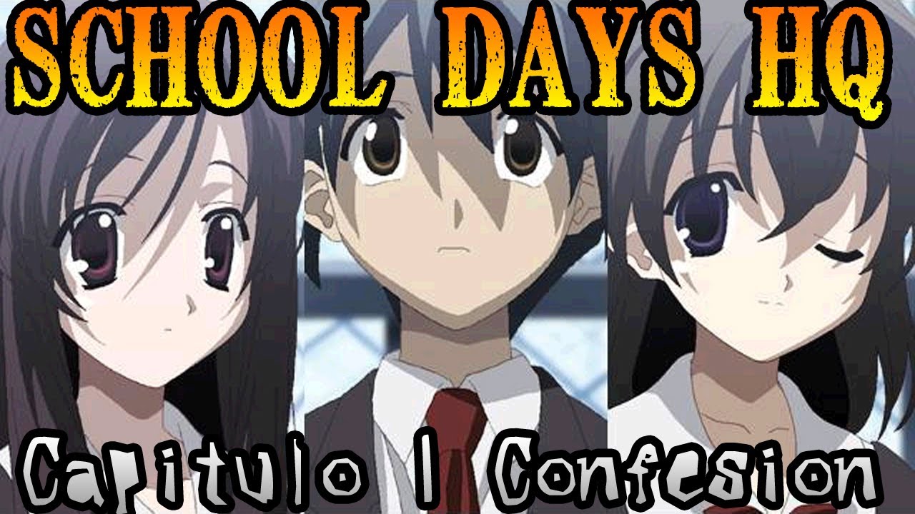 School Days HQ Gameplay Capitulo 1 (2/2) Confesion - YouTube
