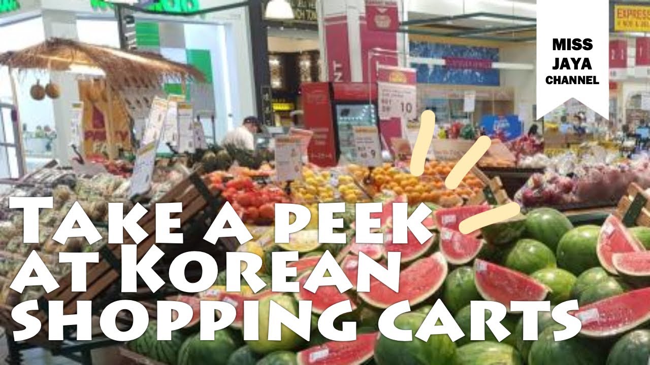 [SUB ON]🇱🇷🇰🇷Take a peek at korean shopping carts #1 - YouTube