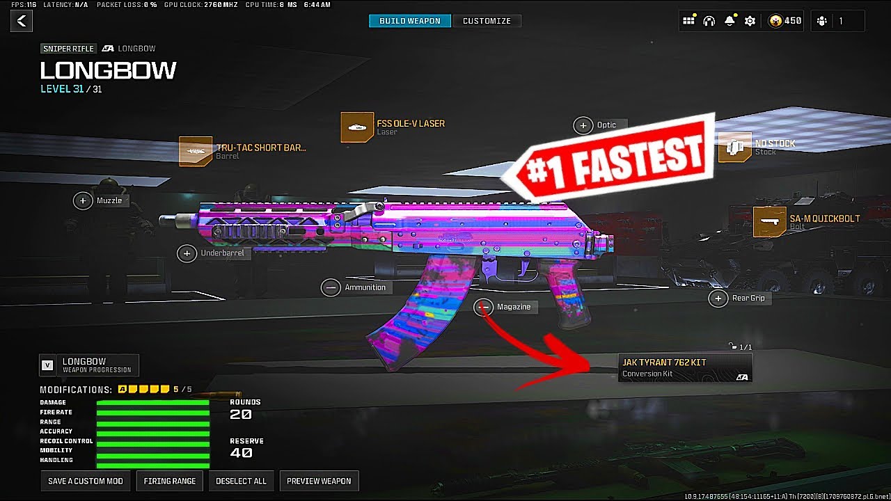 NEW FASTEST ONE SHOT LONGBOW CLASS IN MW3! 👑(Best LONGBOW Class Setup ...