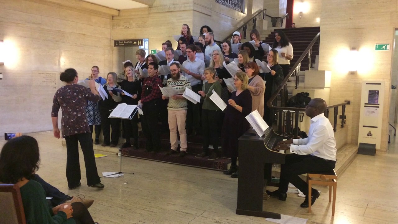 University of London Staff Choir sings 'All I want for Christmas' - YouTube