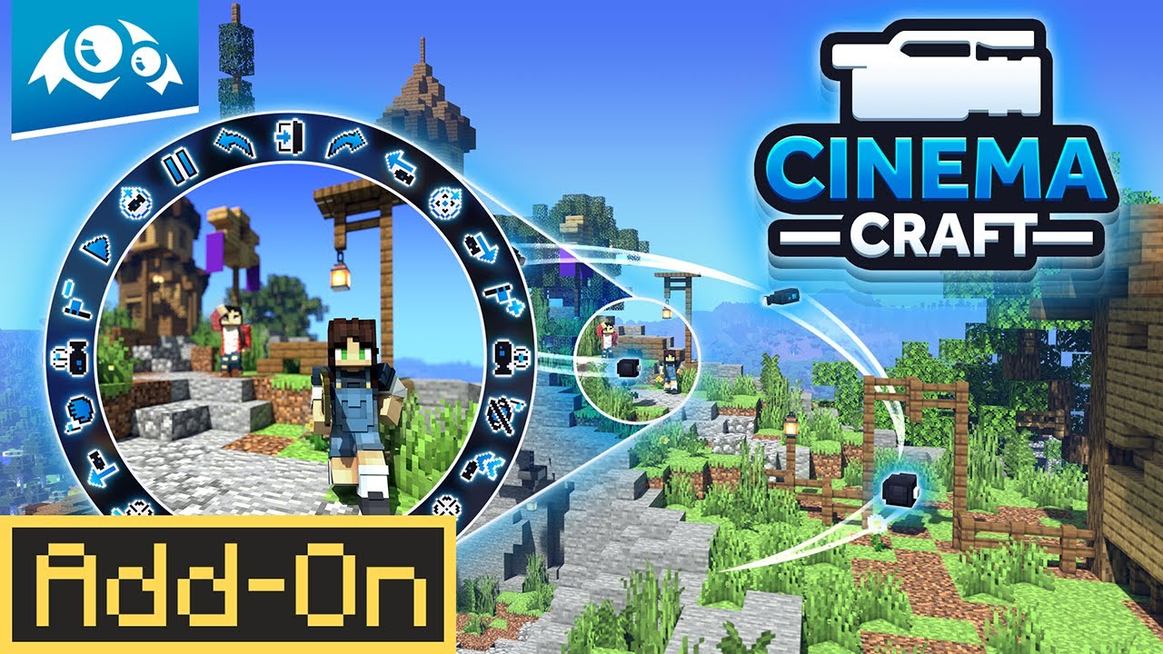 CINEMA CRAFT ADDON Adds Replay MOD to Minecraft Bedrock Edition - YouTube