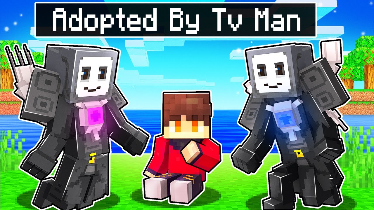 Adopted By TITAN TV Man in Minecraft! - YouTube
