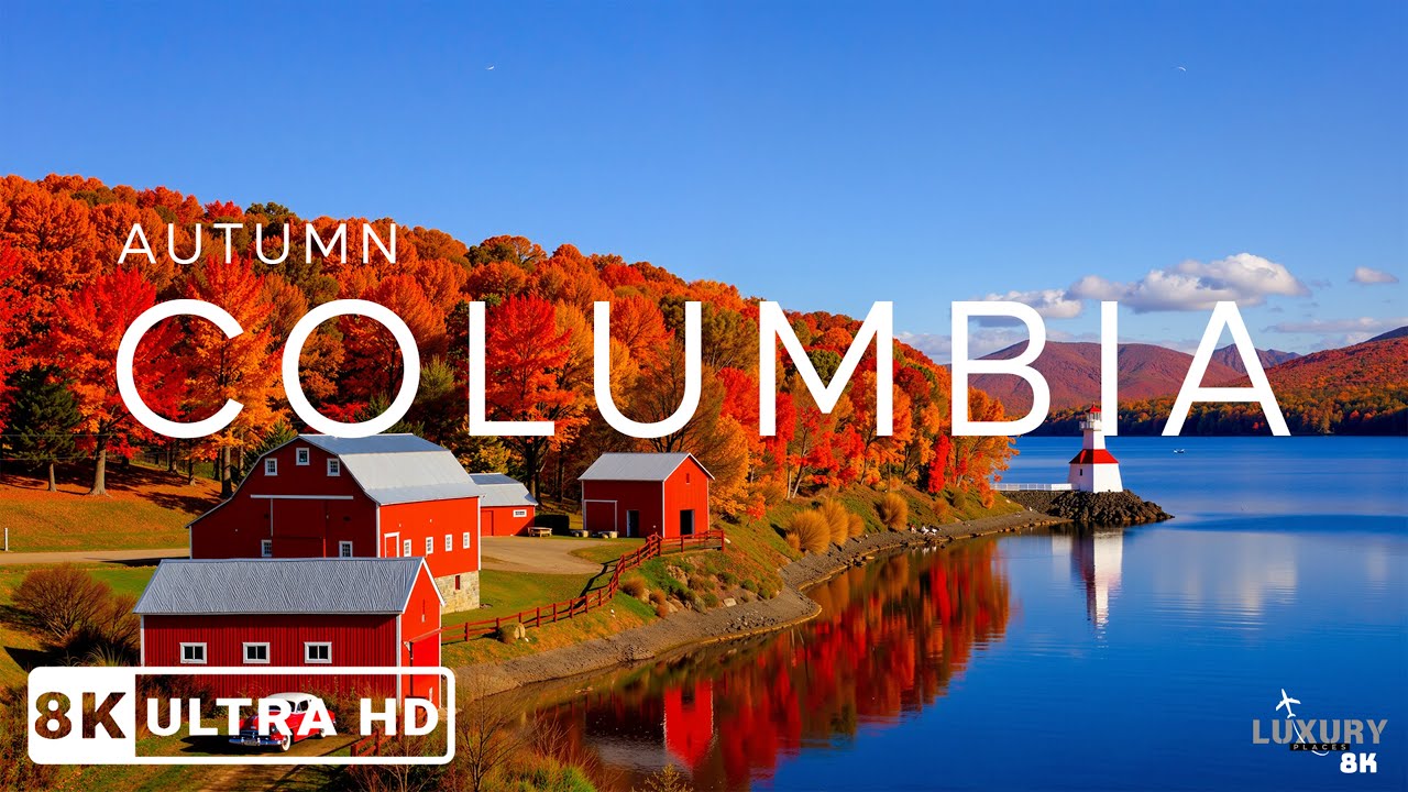 Beautiful Colombia in Fall 4K HDR 🍂 Colorful Forests, Colonial Streets ...
