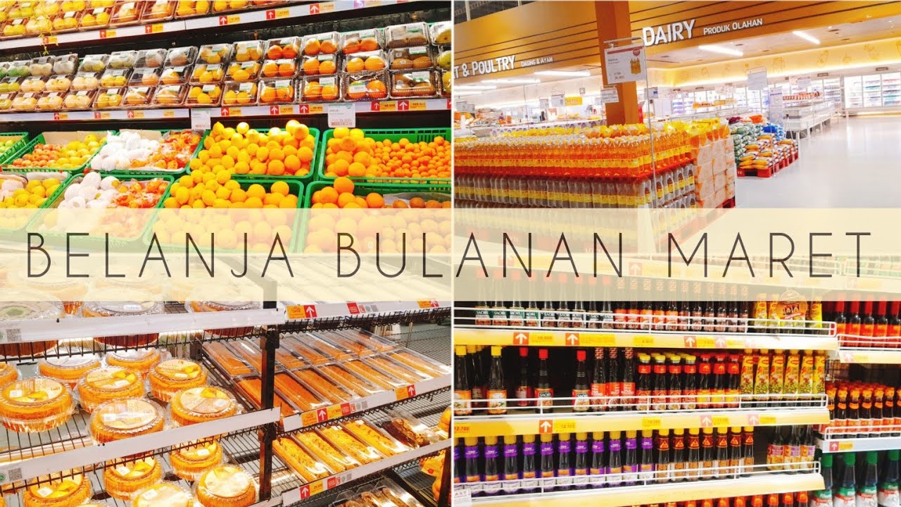 Belanja Bulanan Maret Sesuai List Kebutuhan | Stok Kebutuhan Rumah ...