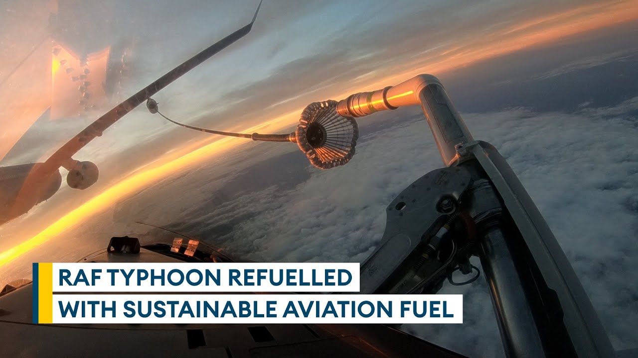 RAF first as Typhoon refuelled mid-air using sustainable fuel blend ...