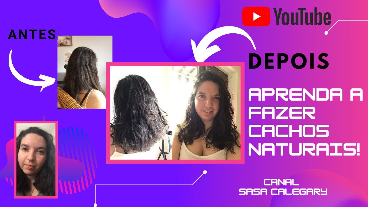 COMO CACHEAR O CABELO NATURALMENTE | TUTORIAL - YouTube