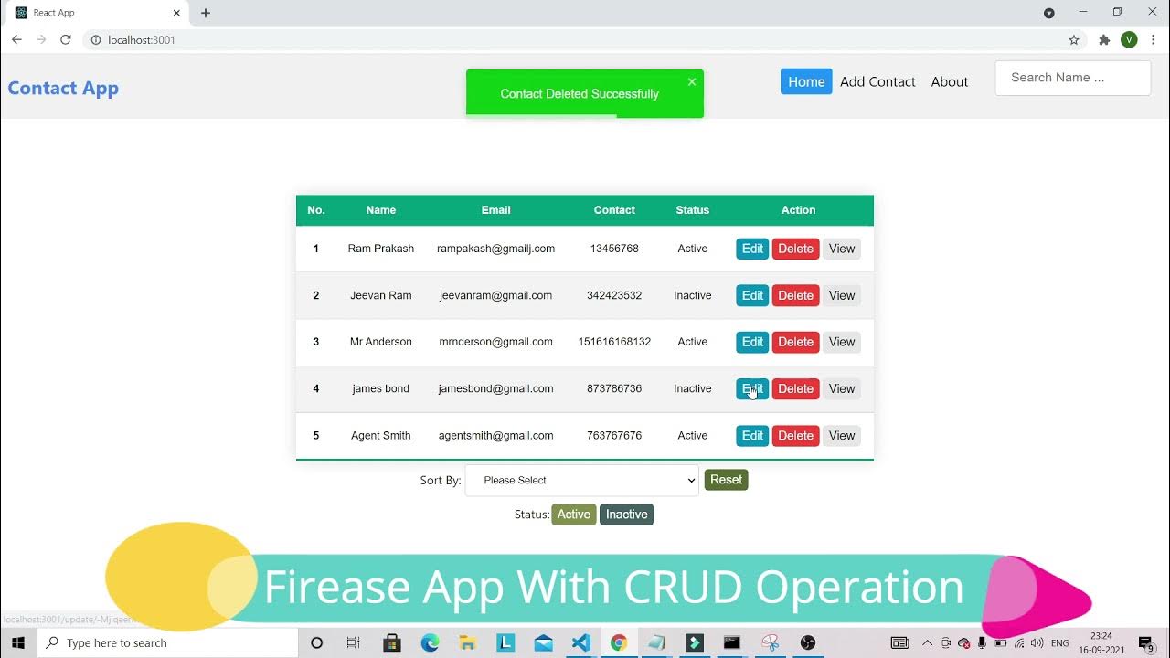 Firebase App Trailer Feature Include Crud Operation Along With