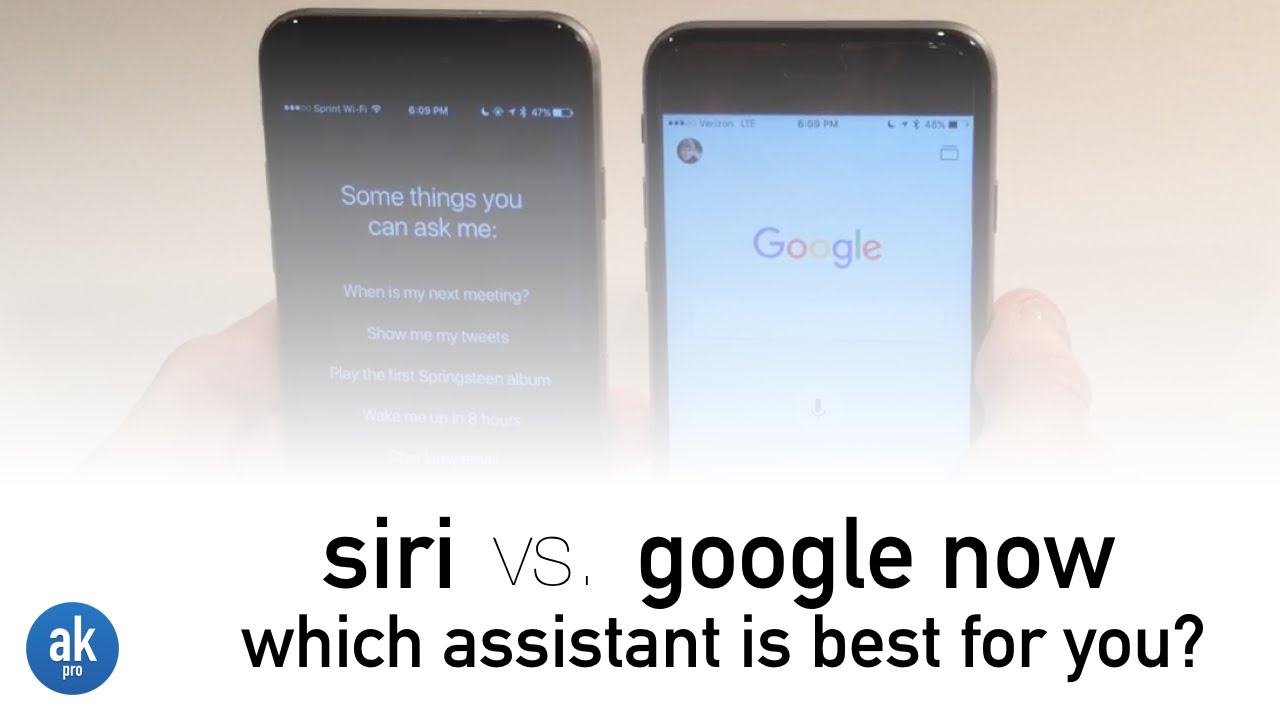 Siri vs. Google Now - YouTube