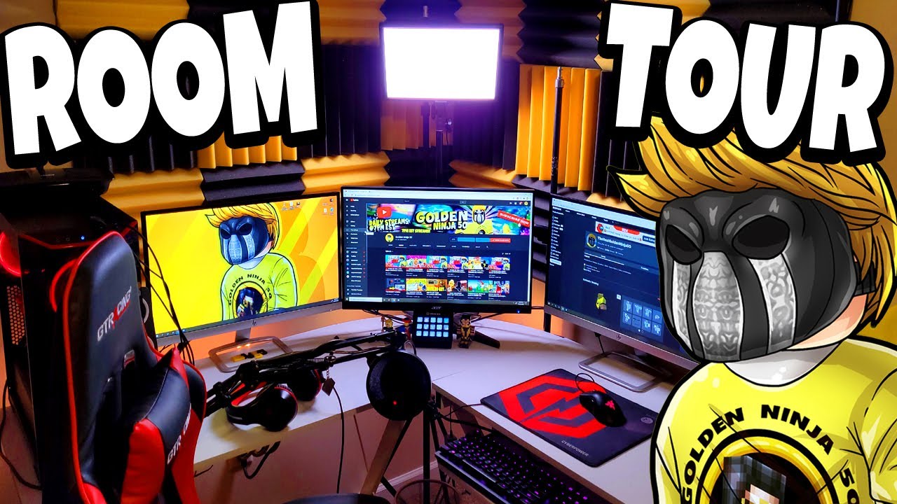 INSANE SETUP / ROOM TOUR 2020 - Golden Ninja 50 - YouTube