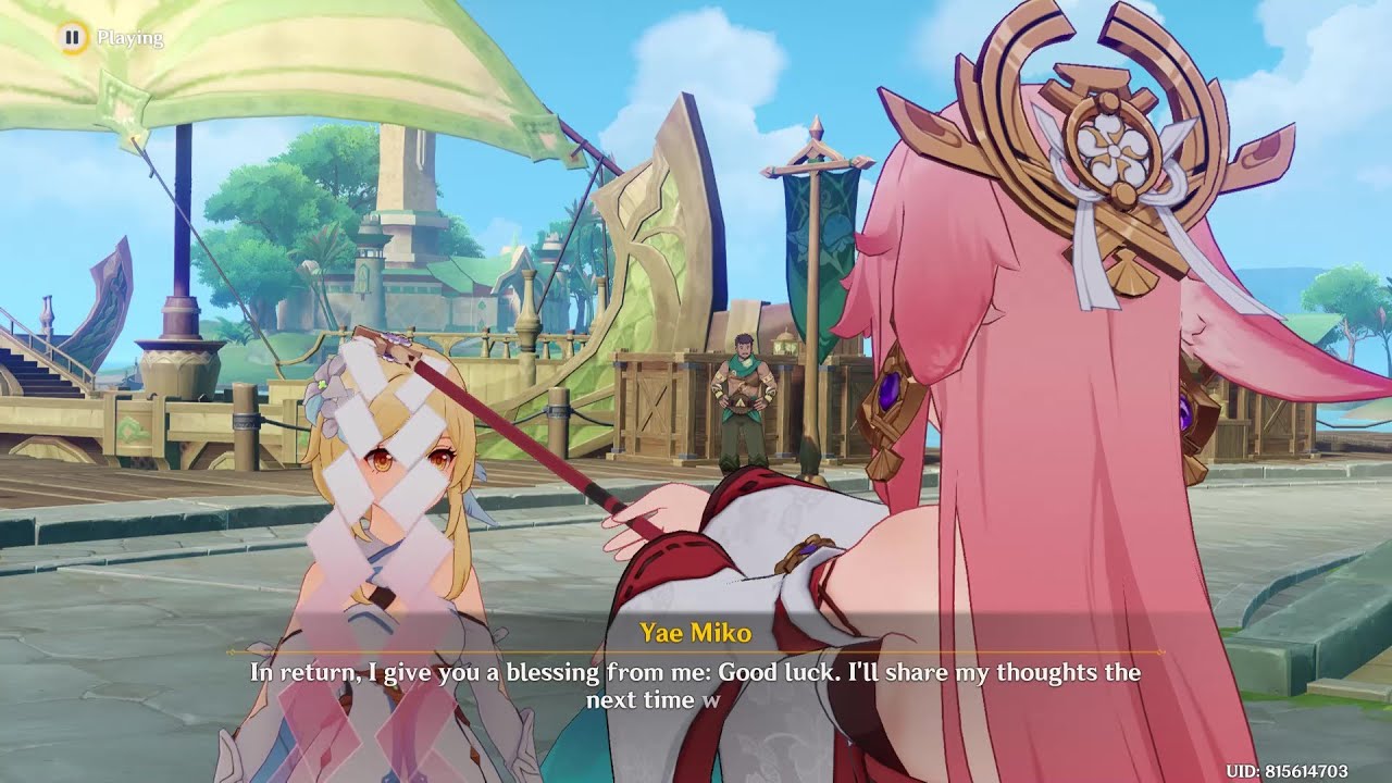 YAE MIKO BONKS LUMINE with her gohei - YouTube