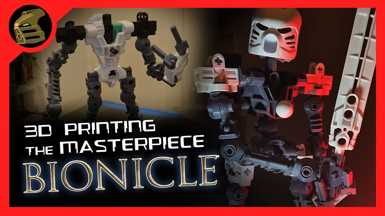 3D printing the MASTERPIECE #bionicle TAHU - YouTube