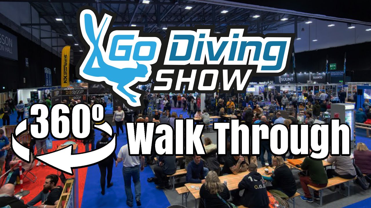 GO DIVING SHOW 2024 - 360 Camera WALK THROUGH - Scuba Diving ...