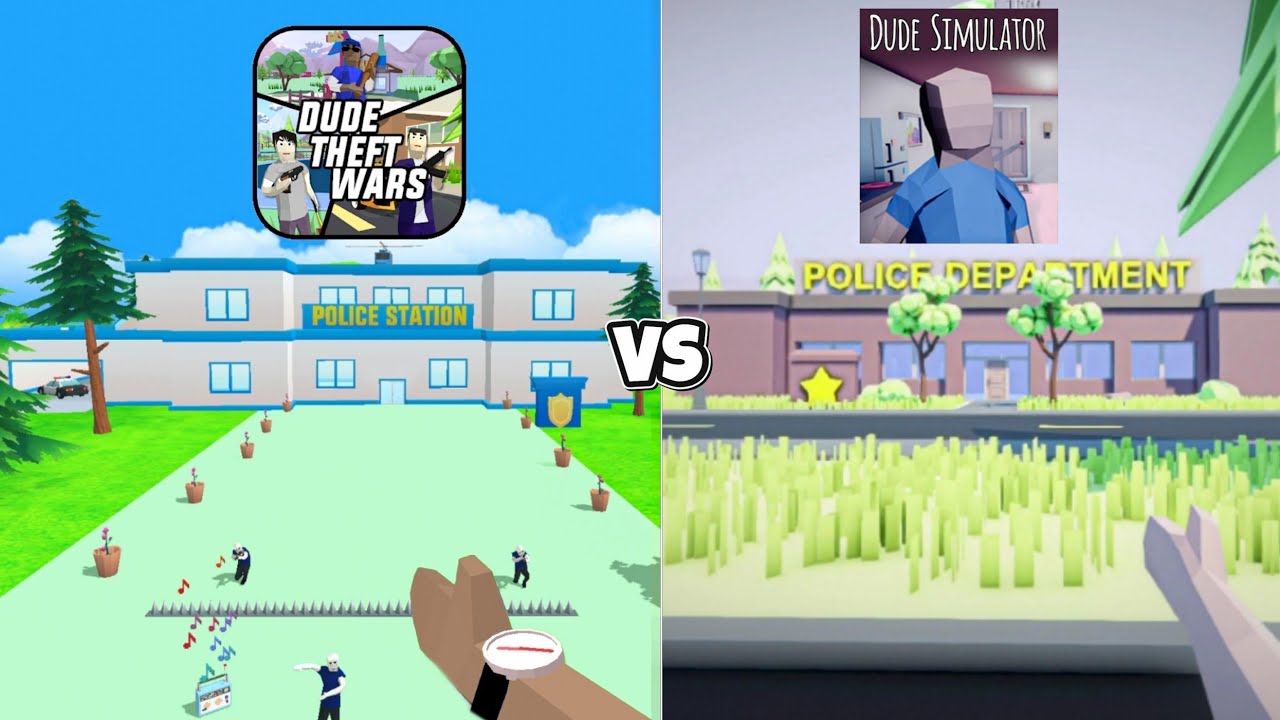 Dude Theft Wars vs Dude Simulator & Full Story Comparison This Gameplay ...