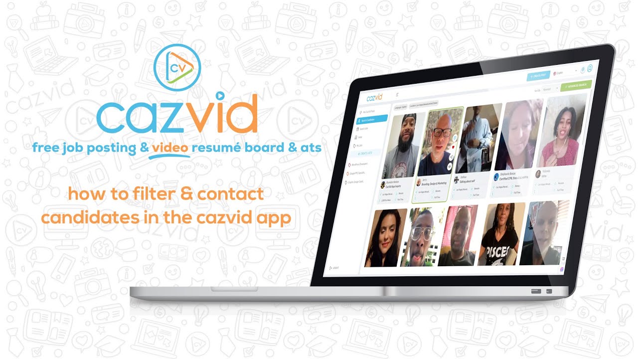 How To Filter, Search & Contact Candidates On the CazVid ATS | Free Job ...