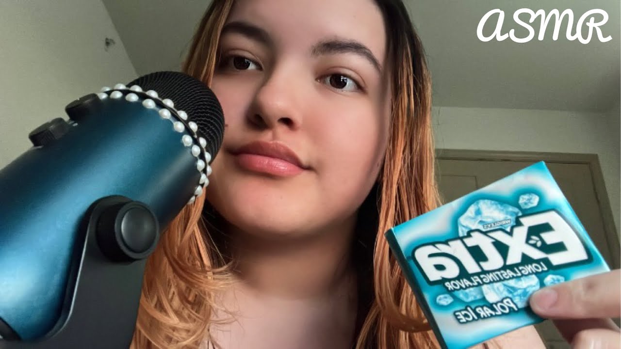 ASMR *random* whispered ramble + gum chewing 🩷 - YouTube