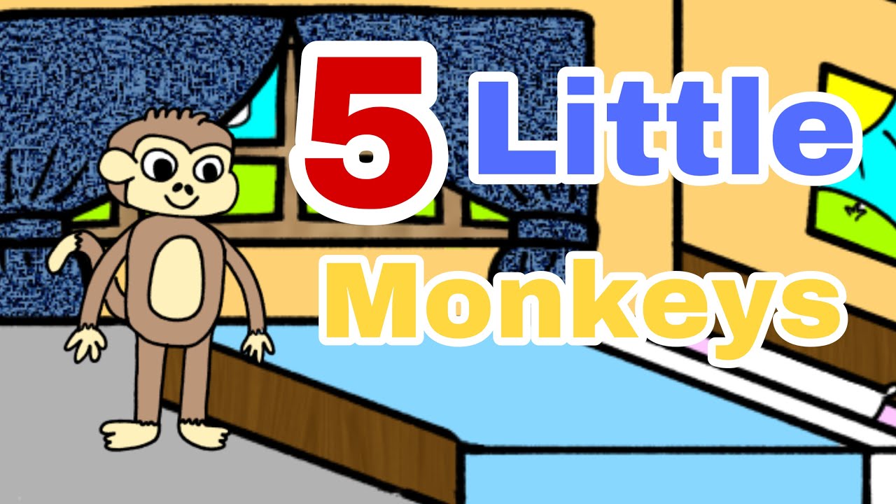 5 little monkeys | Animation - YouTube