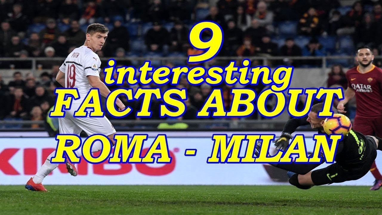9 Interesting Facts about ROMA - AC MILAN. - YouTube