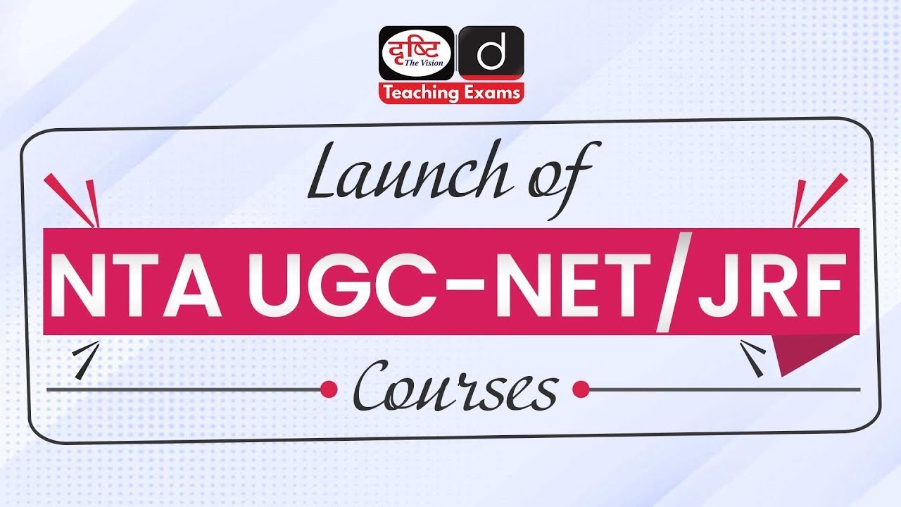 Launch of NTA UGC-NET/JRF Courses | Drishti IAS - YouTube