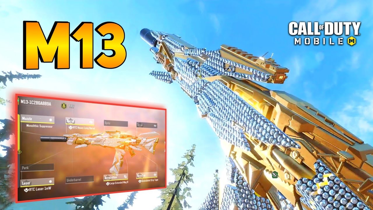 M13 got IMPROVED RELOAD by 11% in S7 | BEST M13 GUNSMITH in CODM BR # ...