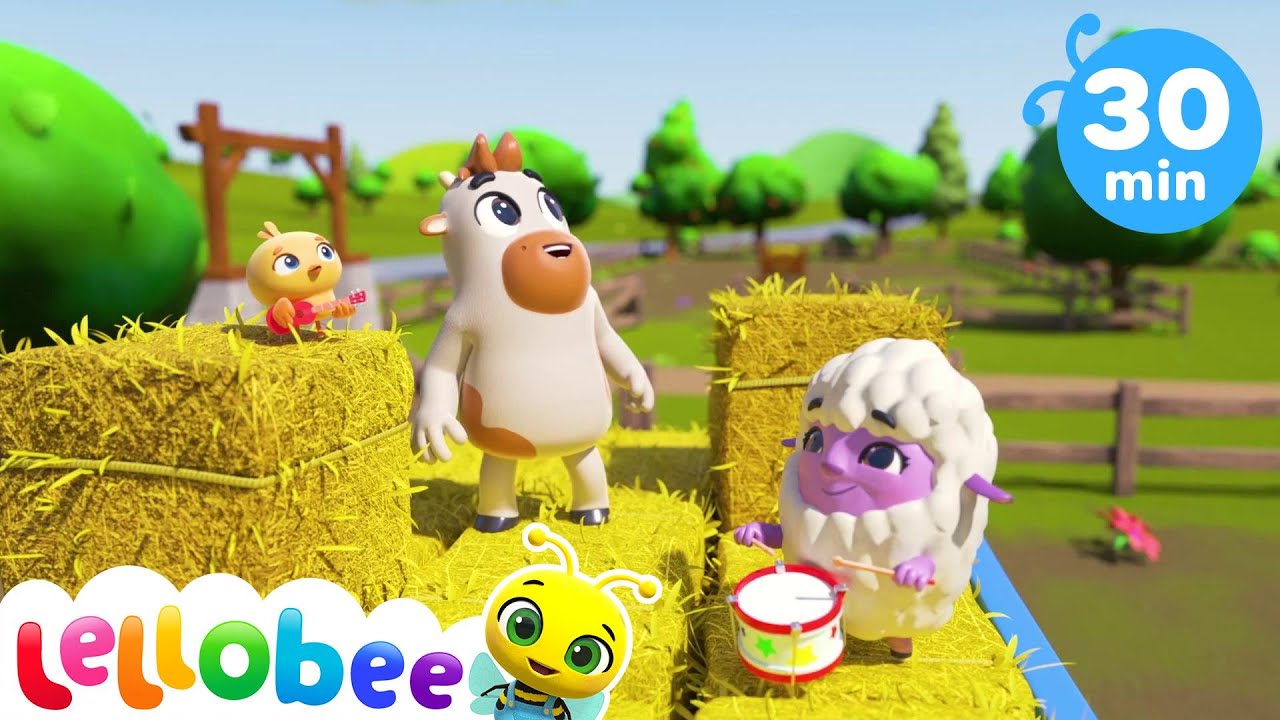 Wheels on the Bus - Animal Sounds at the Farm | Boo Boo Kids Nursery ...