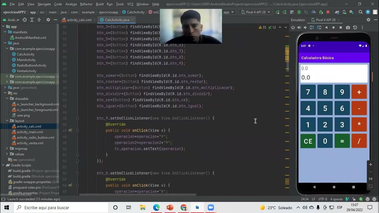 Operación Matemática en Android Studio Calculadora - YouTube