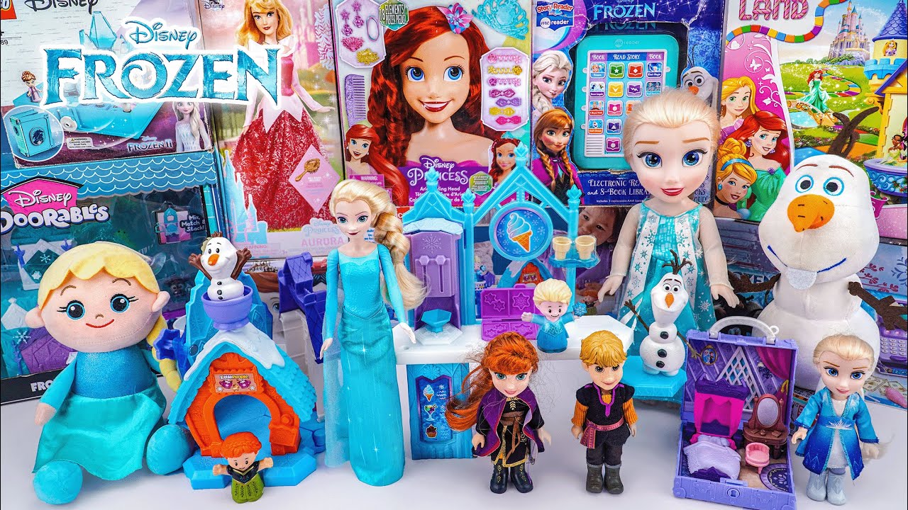 Unboxing Disney Frozen Toys ASMR | Disney Frozen Elsa & Olaf Ice Cream ...