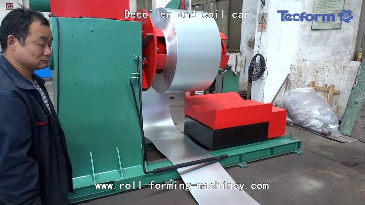 wall cladding panel roll forming machine - YouTube