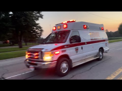 Saginaw MI MMR Ambulance 1001 Responding Priority 1 - YouTube