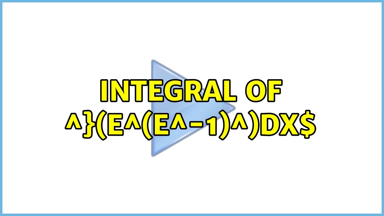 Integral of $int_{0}^{2{pi}}(e^{-ixn}(e^{ix}-1)^{m})dx$ - YouTube