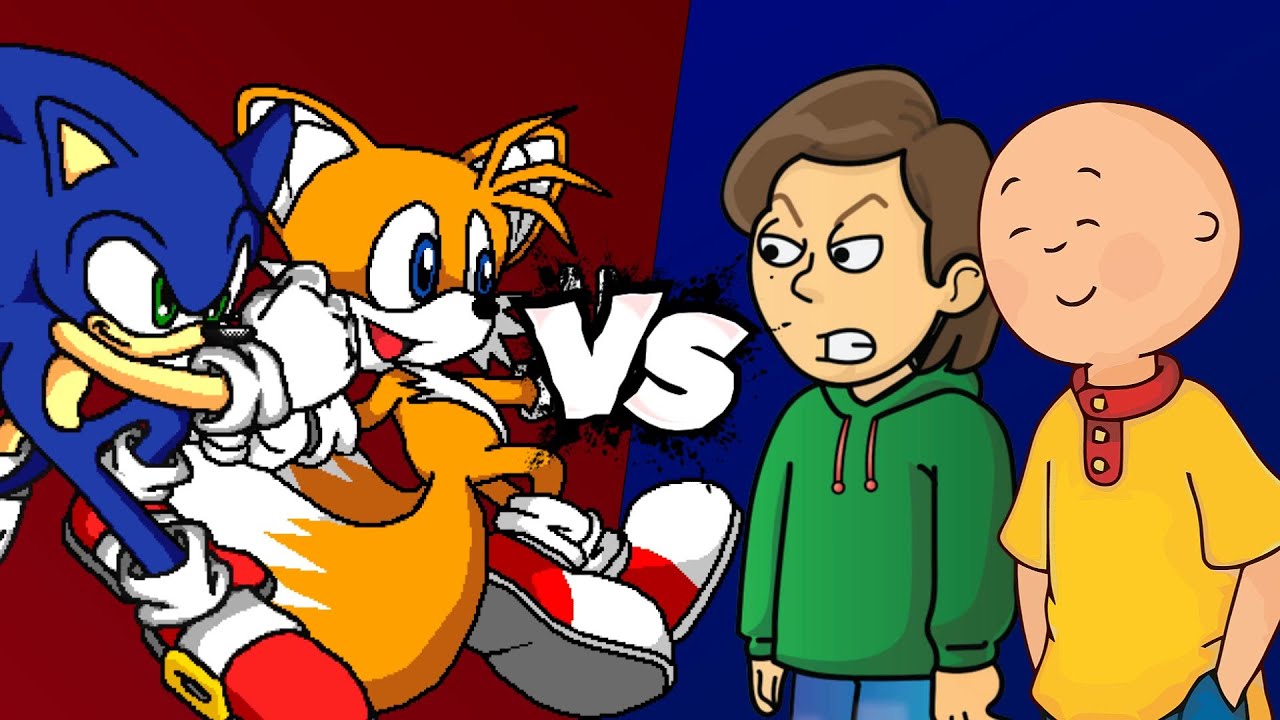 MUGEN Battle - Sonic/Tails vs Boris Anderson/Caillou - YouTube