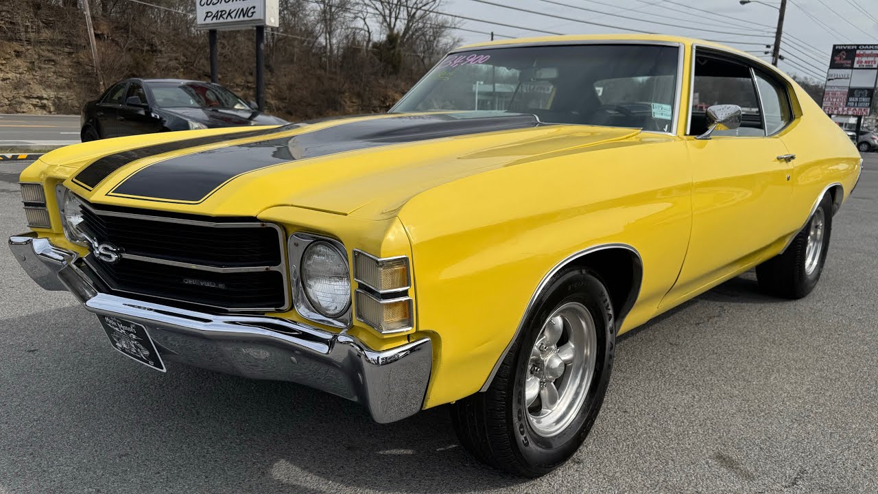 Test Drive 1971 Chevrolet Chevelle 454 V8 4 Speed $34,900 Maple Motors ...
