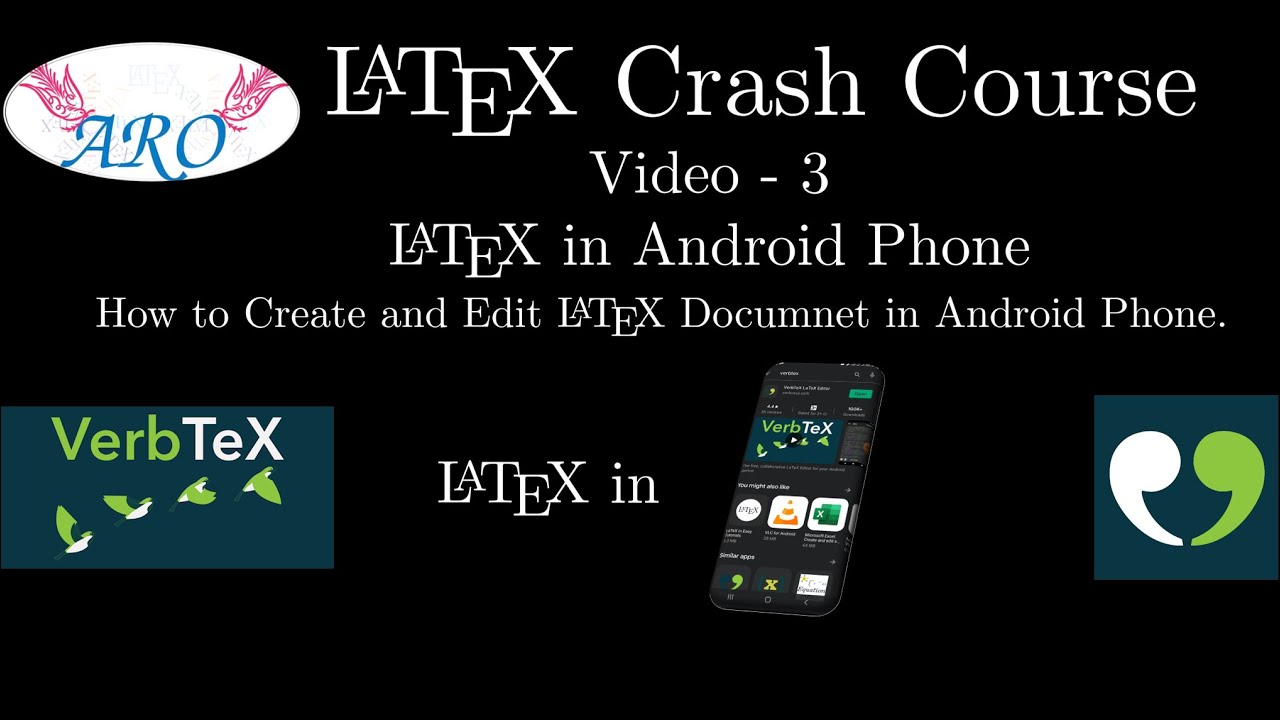 LaTeX Crash Course in Tamil: Create and Edit LaTeX File in Android ...