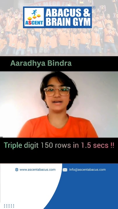 🌟records 150 Triple Digit Additions In 1 5s 🧮 Abacus Shorts