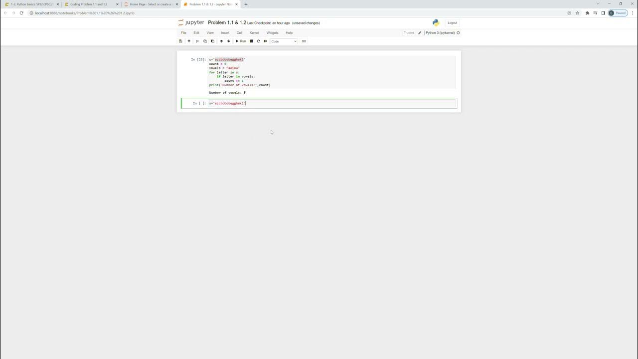 CPSC 2100 Problem 1.1 & 1.2 - YouTube