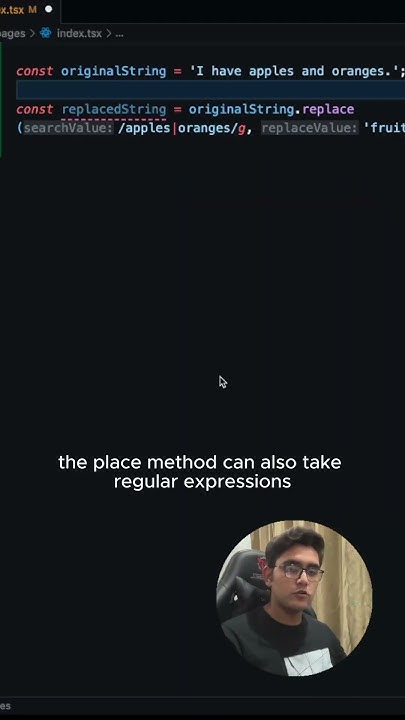 Replace Method In Javascript Javascript Replace Coding Webdevelopment Programming Reactjs