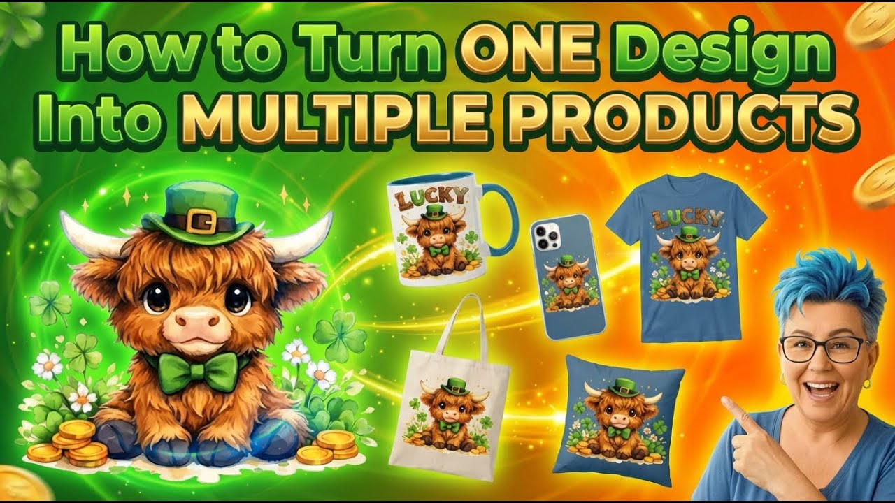 Turn ONE Design Into MULTIPLE Products (T-Shirts, Wall Art, Mugs & More ...