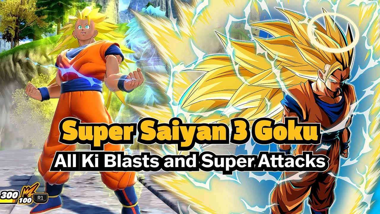 DBTB - Super Saiyan 3 Goku Transphere all Ki Blasts and Super Attacks ...