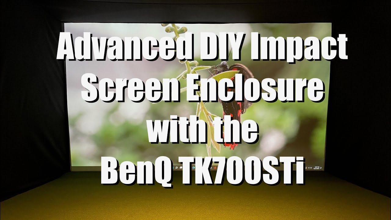 Advanced DIY Golf Impact Screen Enclosure w/BenQ TK700STi 4K projector ...