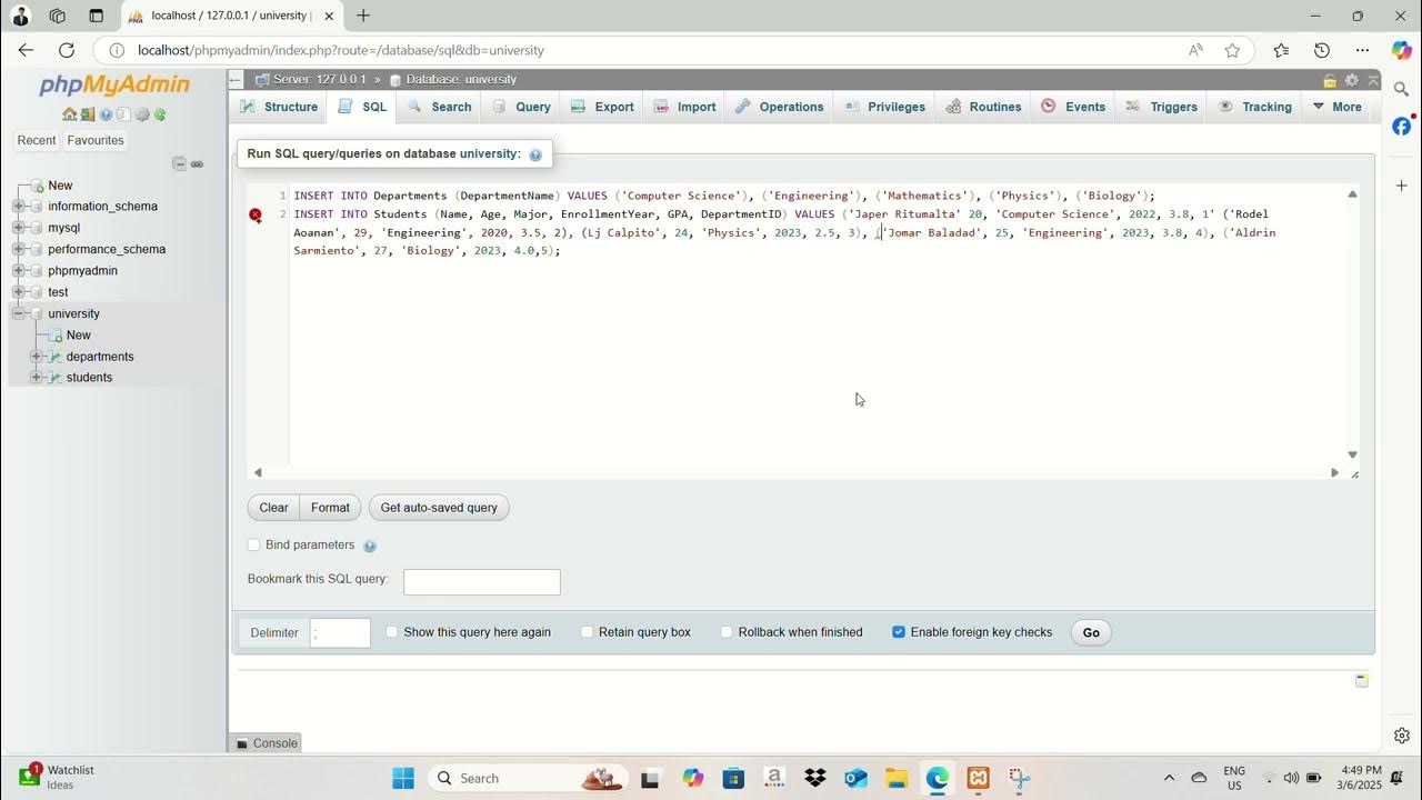 CREATE DATABASE - YouTube