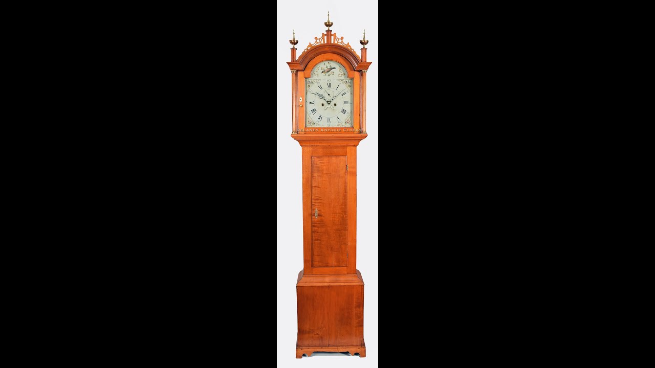 Timothy Chandler, Concord, NH tall case clock - YouTube