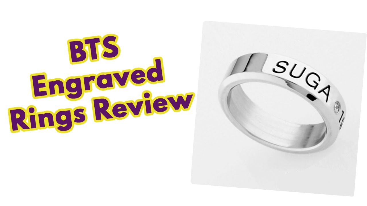 BTS Engraved Rings Review | Kpop Merch Review - YouTube