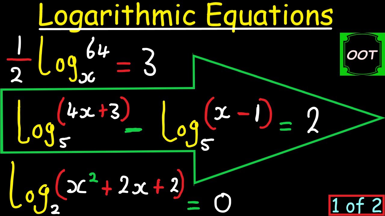 Logarithmic Equations (part 1 of 2) "Can you figure out the mistake is ...
