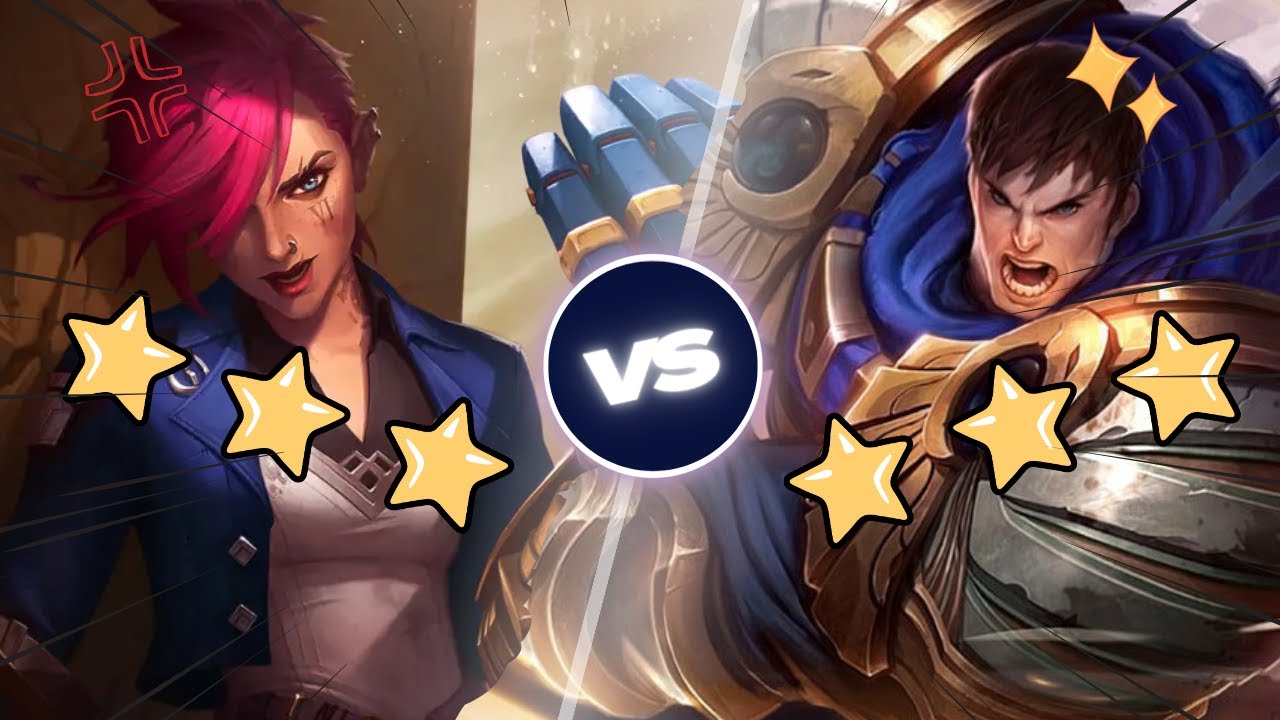 THREE STAR GAREN VS THREE STAR VI!! WHO WINS?? | TFT Into the Arcane ...