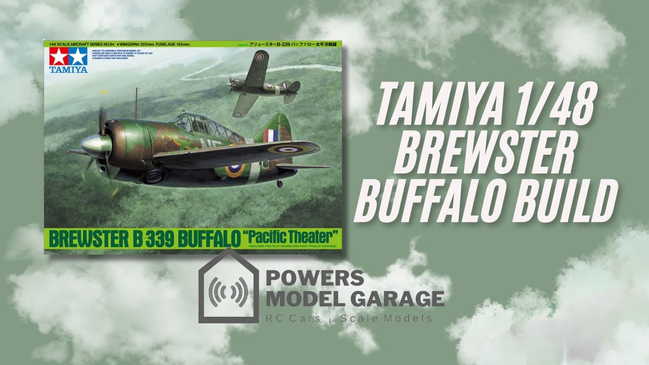 Tamiya Brewster B-339 Buffalo "Pacific Theater" 1/48 Scale Model Kit ...