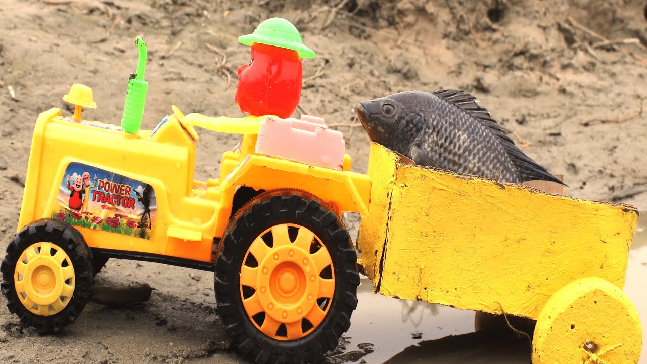 Fish helping video tractor fish cartoon video kids video new cartoon ...