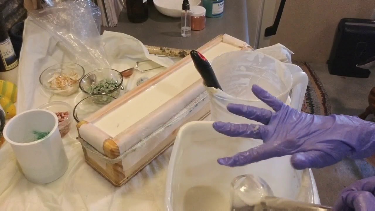 The Making and Cutting of Mercy Me- cp soap - YouTube