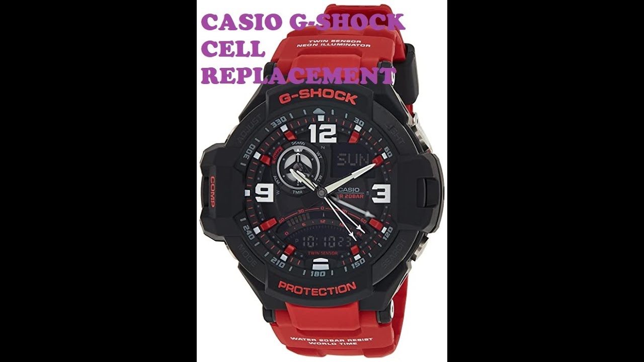 CASIO|GA 1000#CELL REPLACEMENT - YouTube